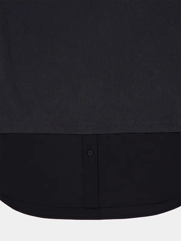 Balenciaga Hybrid Cotton T-shirt - Black