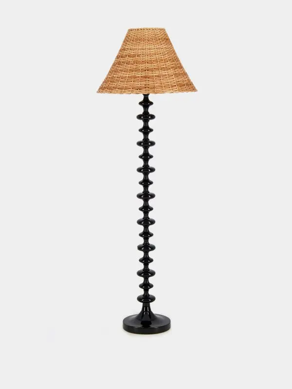 HOUSE OF CAPRICORN Freixo Wood Floor Lamp Base - Black