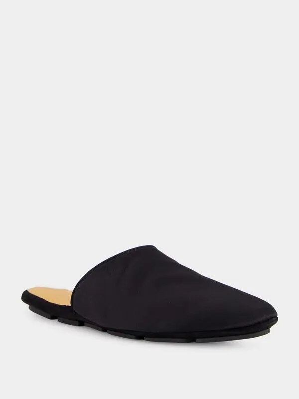 TOM FORD Suede Slippers With Tf Embroidery