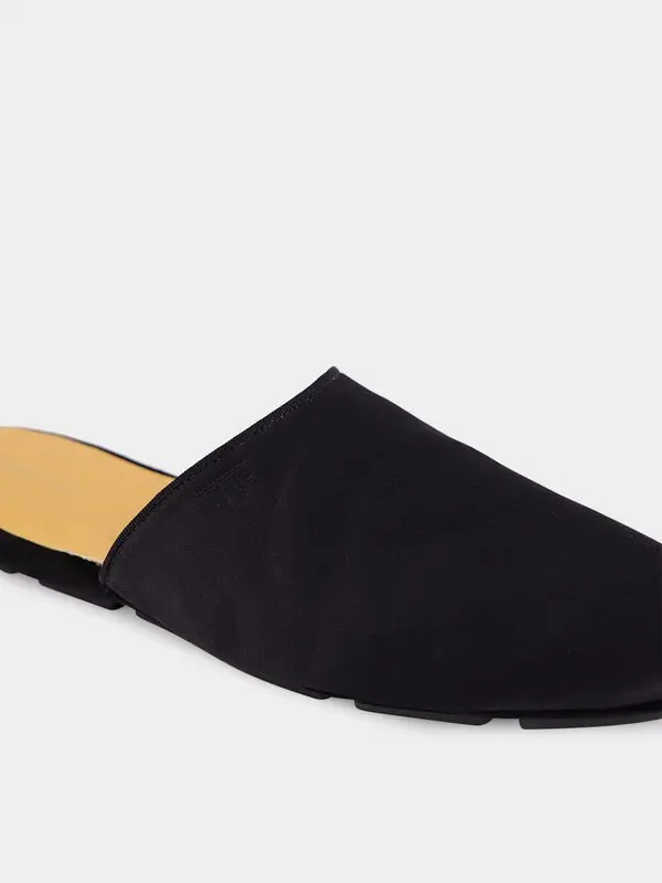 TOM FORD Suede Slippers With Tf Embroidery