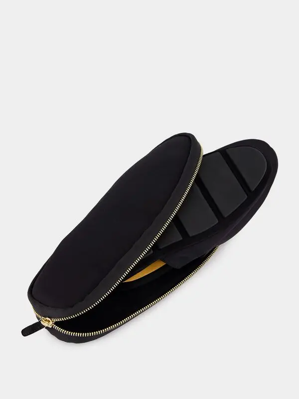 TOM FORD Suede Slippers With Tf Embroidery