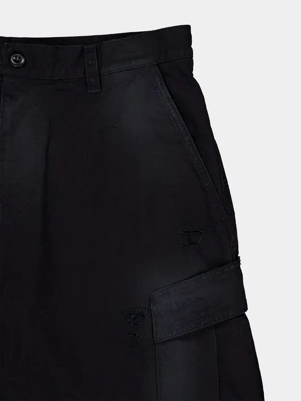 Balenciaga Cropped Cargo Cotton Trousers
