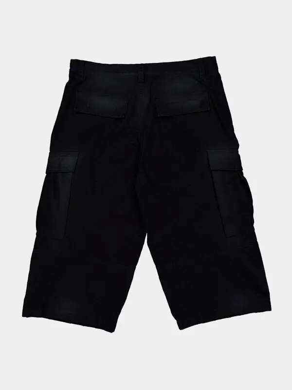 Balenciaga Cropped Cargo Cotton Trousers