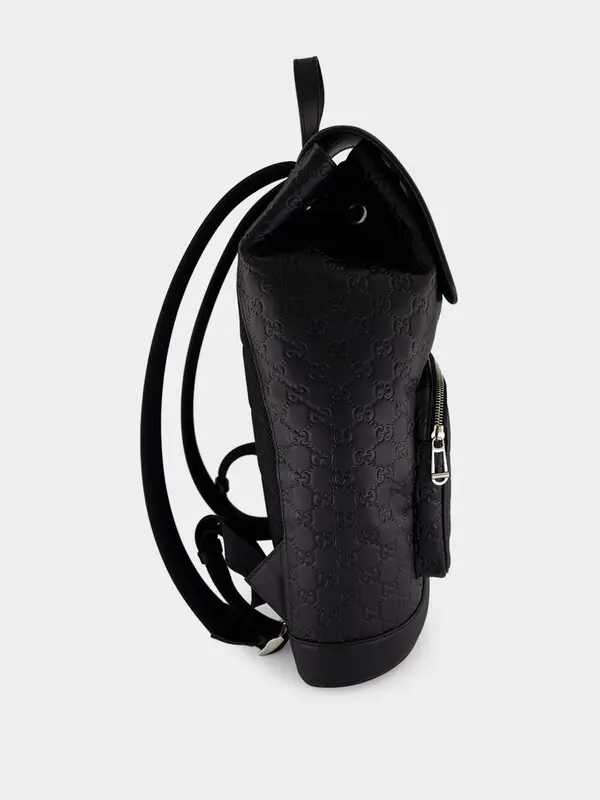 Gucci Gg Embossed Leather Backpack