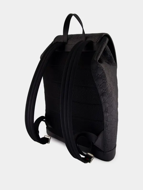 Gucci Gg Embossed Leather Backpack