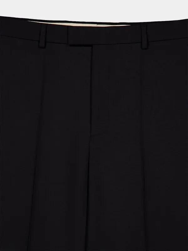 Valentino Garavani Wool Slim-fit Trousers With Cuffs
