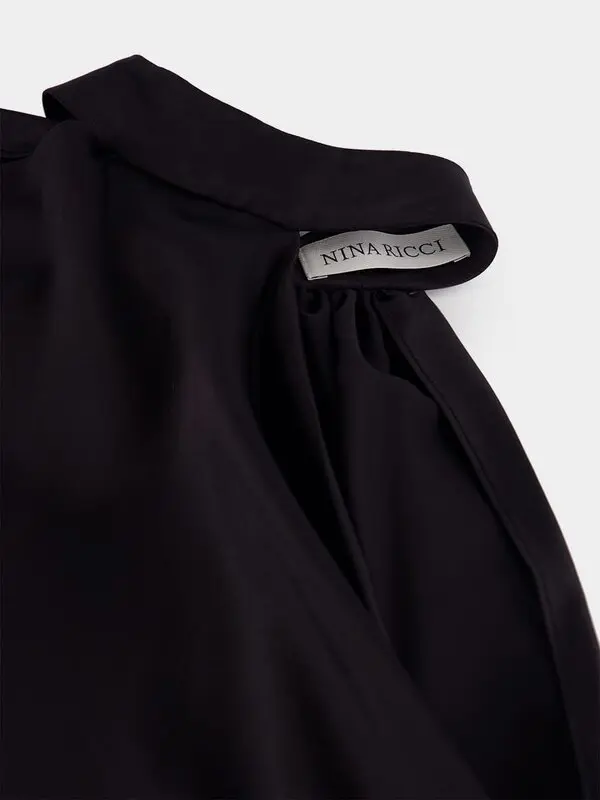 Nina Ricci Silk Satin Halterneck Top