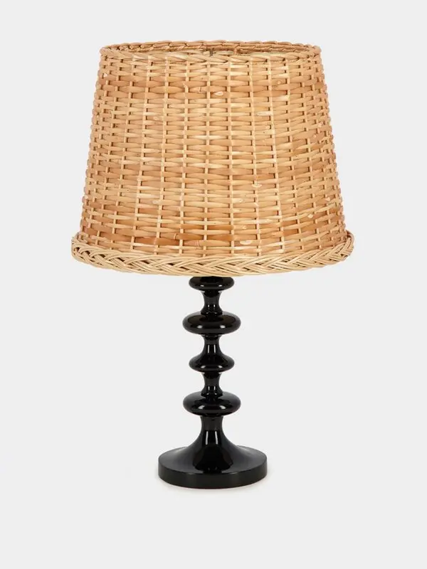 HOUSE OF CAPRICORN Freixo Wood Lamp Base - Black