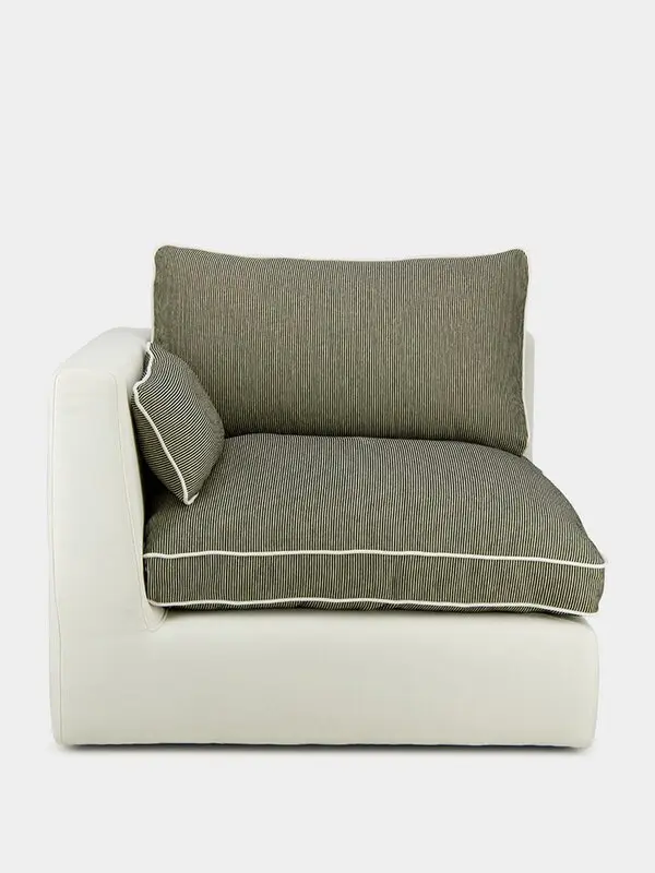 HOUSE OF CAPRICORN Dinis Ivory Linen Left Arm Module Sofa