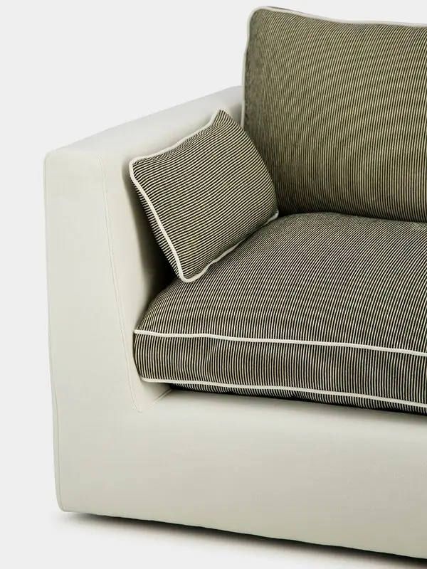 HOUSE OF CAPRICORN Dinis Ivory Linen Left Arm Module Sofa