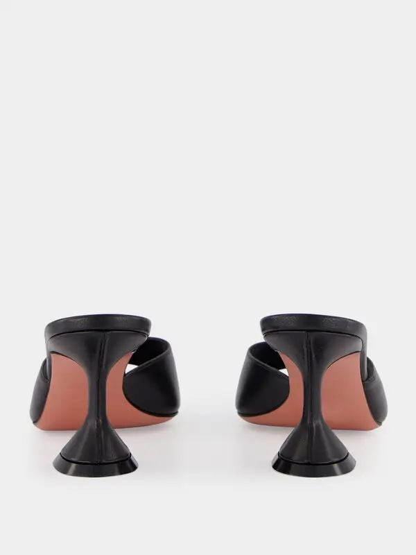 Amina Muaddi Lupita 70 Heeled Mules - Black