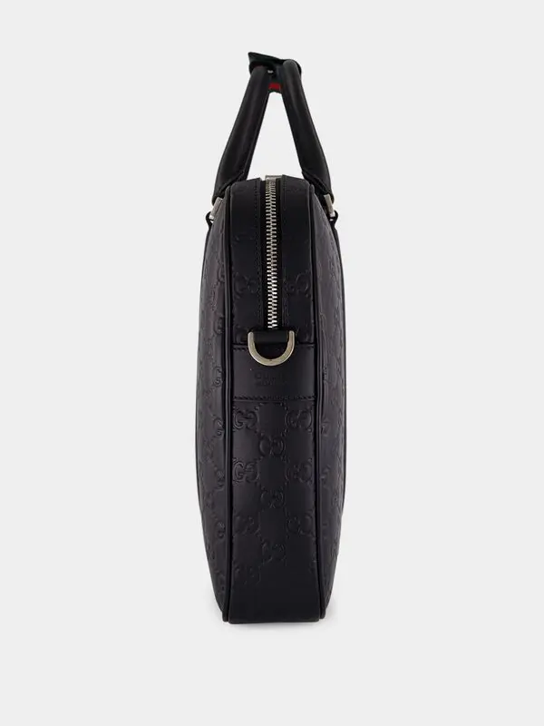 Gucci Gg Leather Large Briefcase
