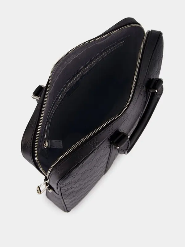 Gucci Gg Leather Large Briefcase