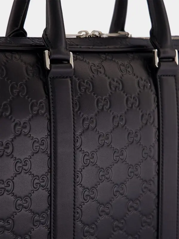 Gucci Gg Leather Large Briefcase