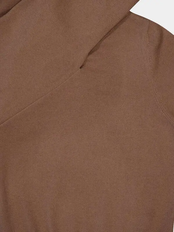 FERRAGAMO Cashmere Scarf Jumper - Beige