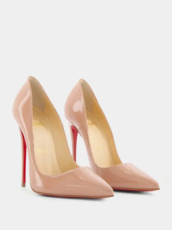 CHRISTIAN LOUBOUTIN So Kate 120mm Leather Pumps - Beige