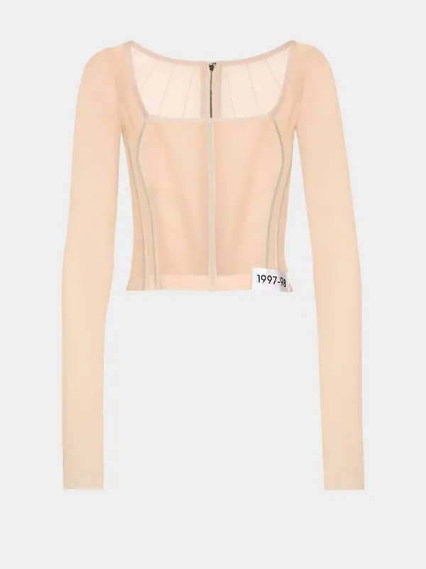 Dolce & Gabbana X Kim Georgette Top - Beige