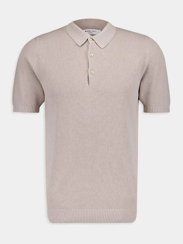 Boglioli Cotton Polo - Beige