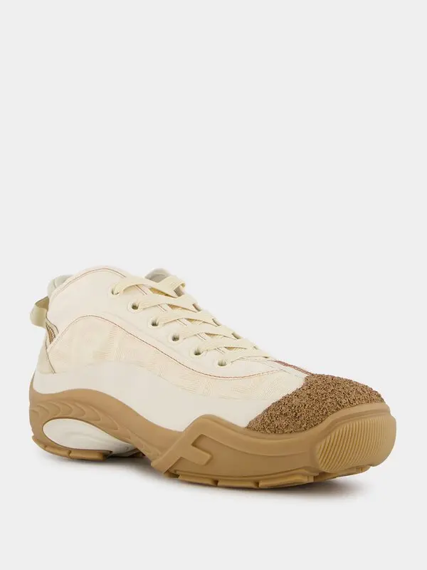 Fendi Lab Mid-top Sneakers