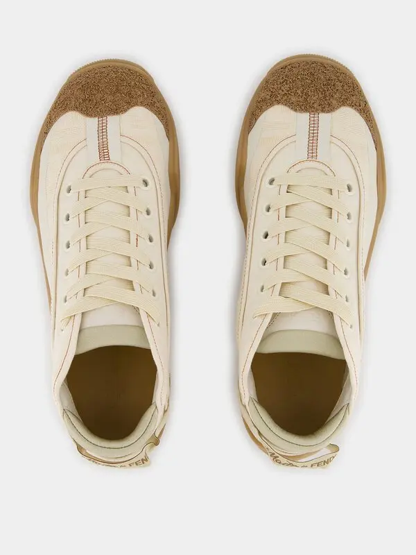 Fendi Lab Mid-top Sneakers