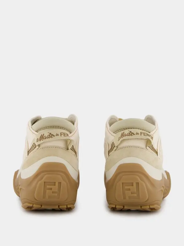 Fendi Lab Mid-top Sneakers