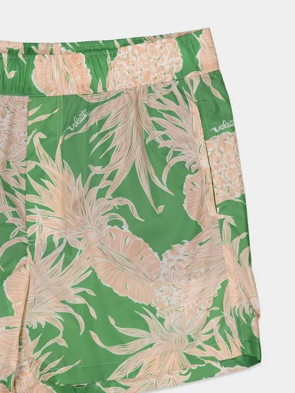 Valentino Garavani Pineapple-print Swim Shorts - Beige