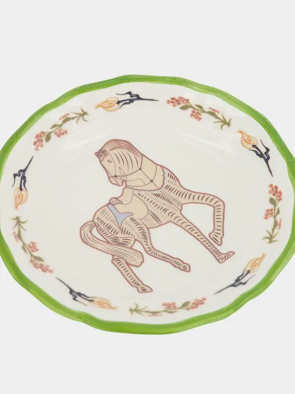 PAULA LIVING Lusitano Handpainted Dessert Plate