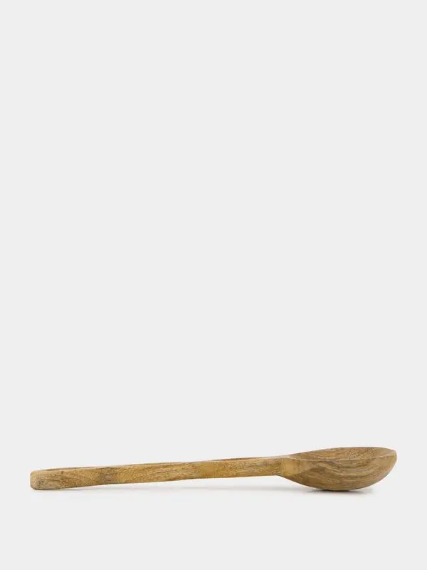 MADAM STOLTZ Carved Wooden Serving Spoon