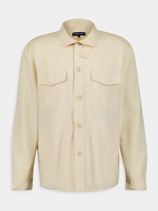 Frescobol Carioca Nuno Linen Jacket - Beige