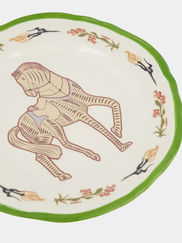 PAULA LIVING Lusitano Handpainted Dinner Plate
