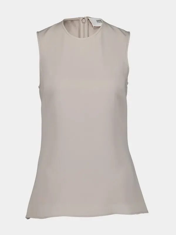 AMI Paris Oversize Tank Top - Beige