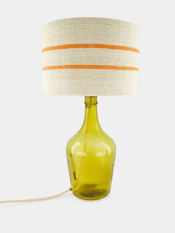 PAULA LIVING Striped Linen Lampshade