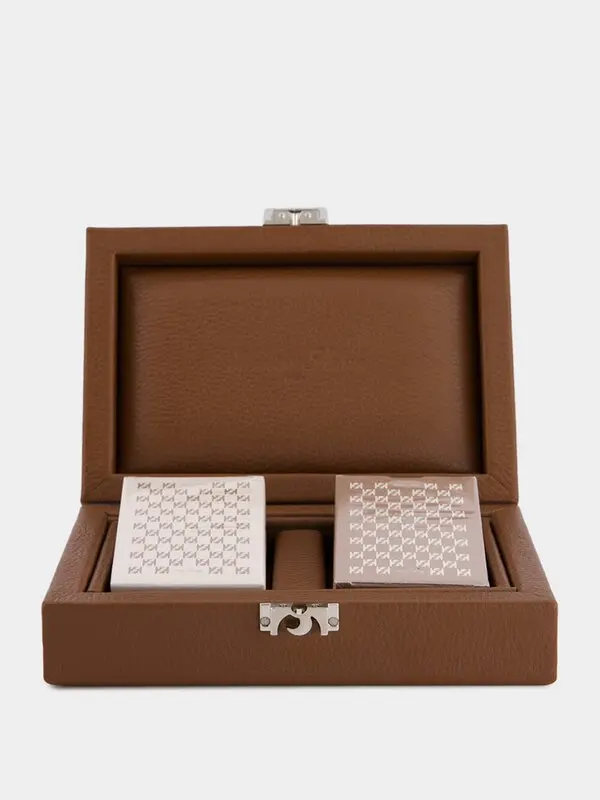Hector Saxe Paris Leather Cards Set - Gold