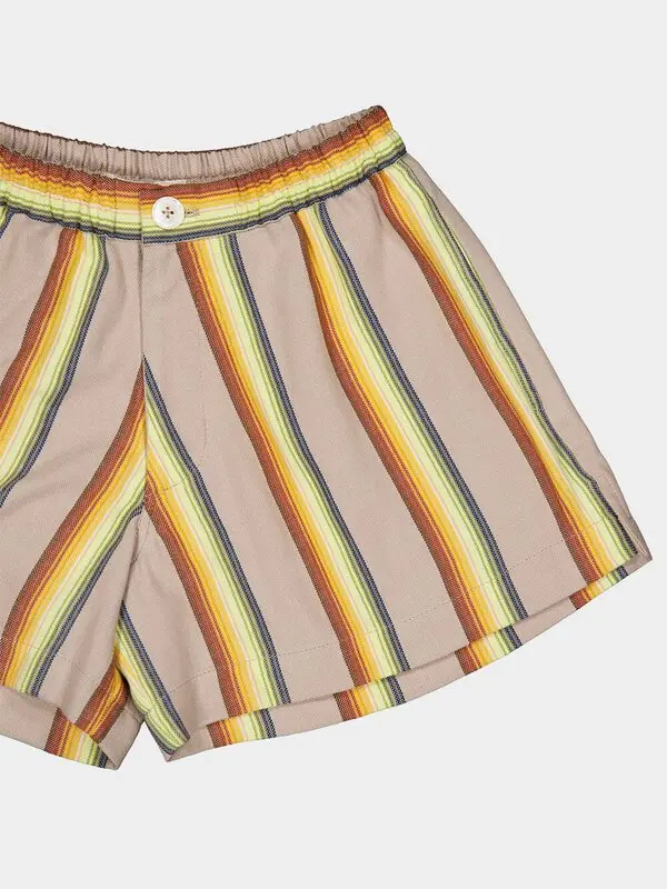 MARRAKSHI LIFE Striped Cropped Shorts