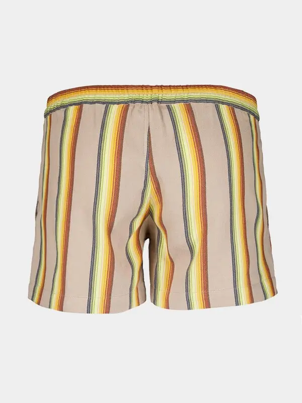 MARRAKSHI LIFE Striped Cropped Shorts