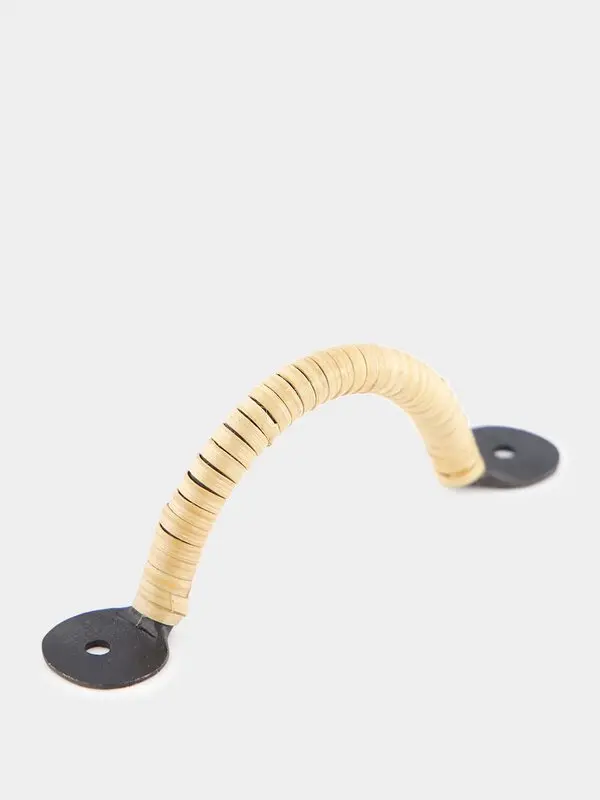Madam Stoltz Door Handle With Bamboo Wrap