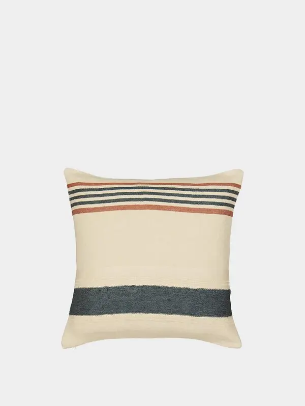 LIBECO Belgian Linen Stripe Cushion - Beige