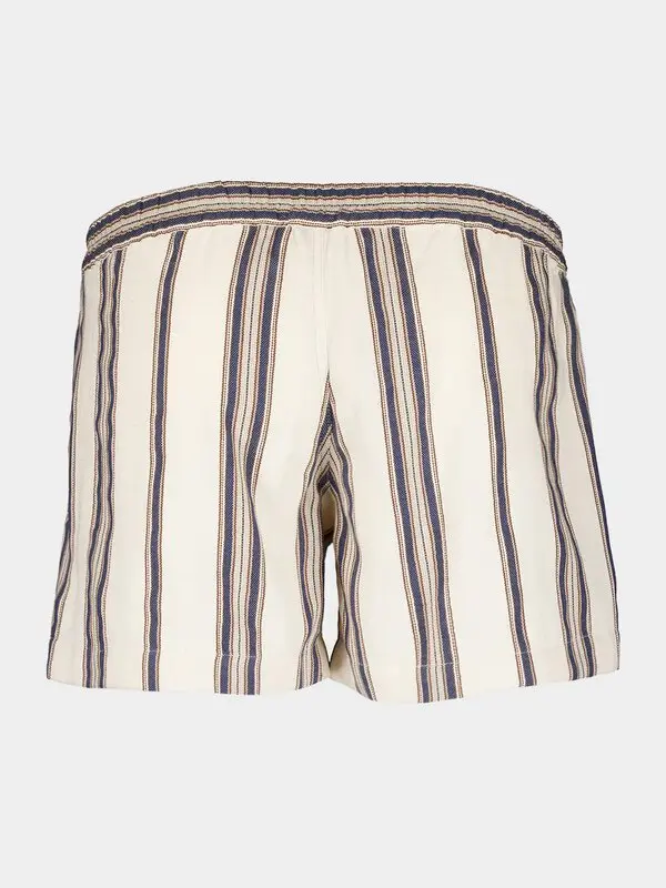MARRAKSHI LIFE Nautical Stripe Cropped Shorts