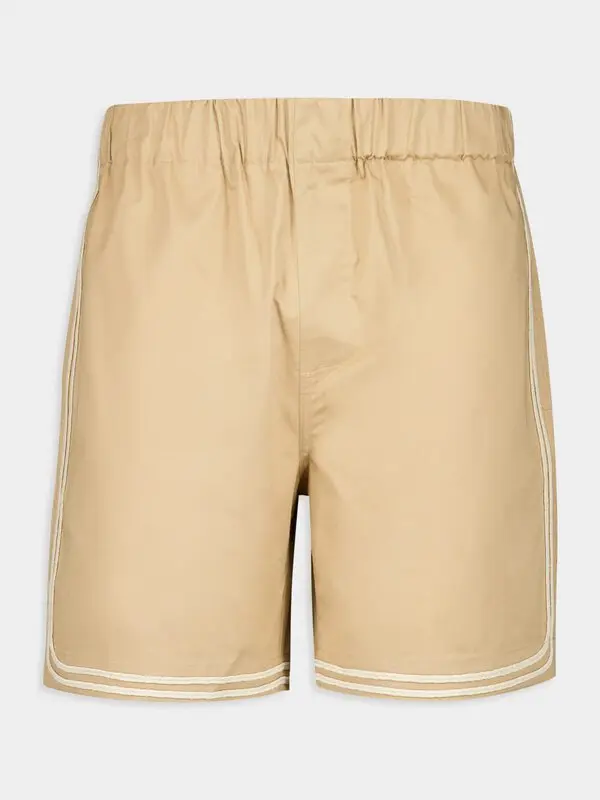 Commas Braided Cord Shorts - Beige
