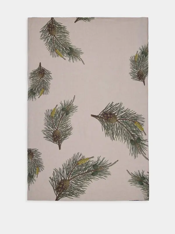 LINOROOM Pine Linen Tablecloth - Beige