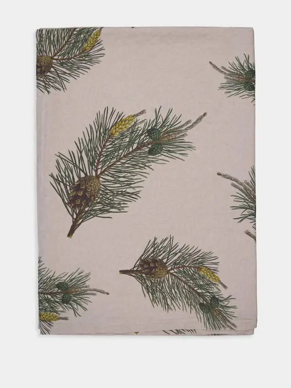 LINOROOM Pine Linen Tablecloth