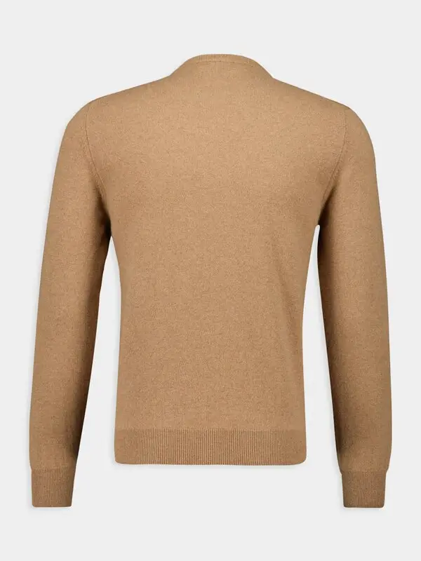 PIACENZA CASHMERE 1733 Crewneck Cashmere Sweater - Beige