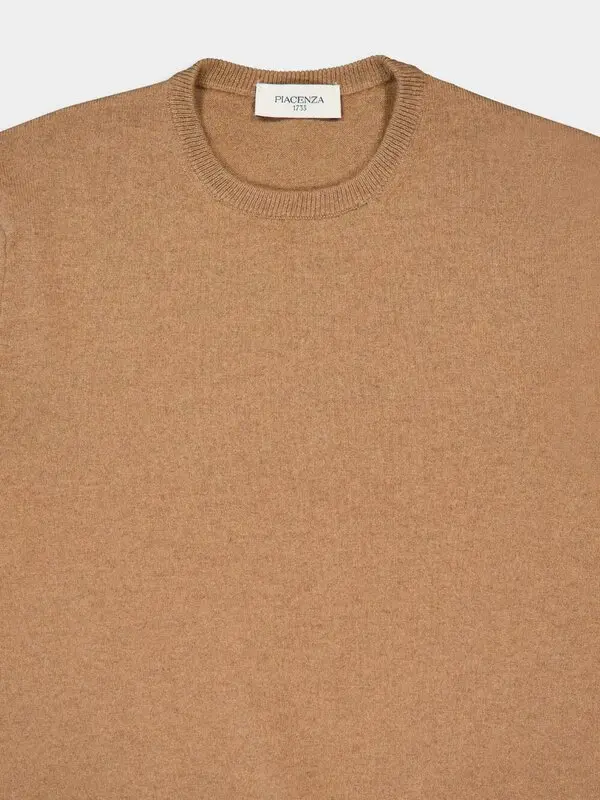PIACENZA CASHMERE 1733 Crewneck Cashmere Sweater - Beige