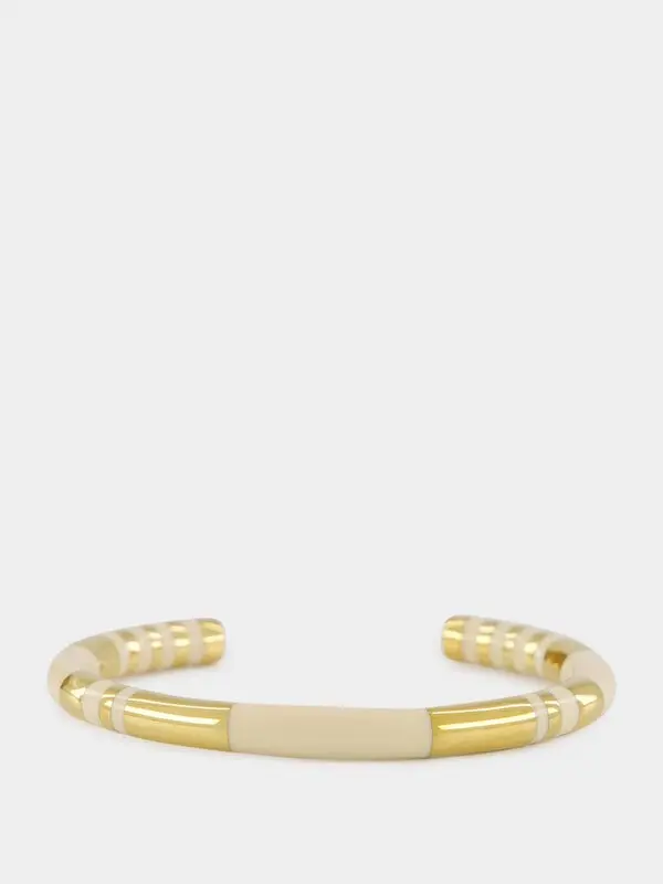 AURÉLIE BIDERMANN Positano Praline Bangle - Beige
