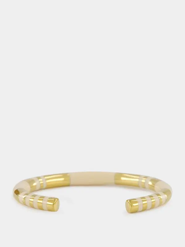 AURÉLIE BIDERMANN Positano Praline Bangle - Beige
