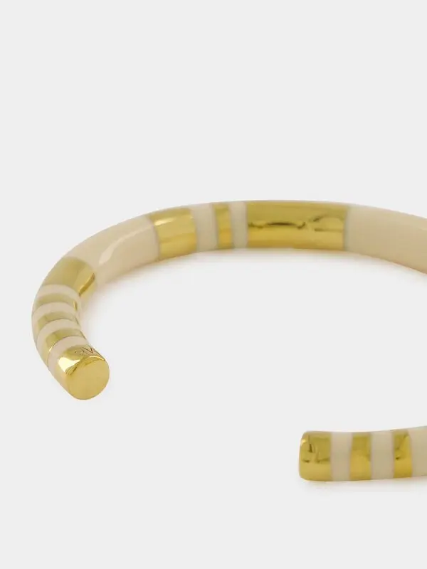 AURÉLIE BIDERMANN Positano Praline Bangle - Beige