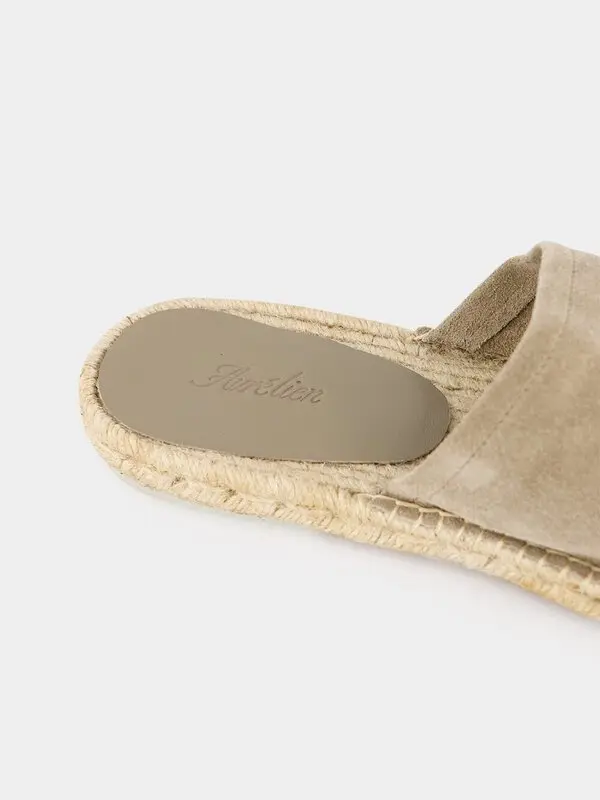 AURELIEN Beachside Suede Espadrille Slippers