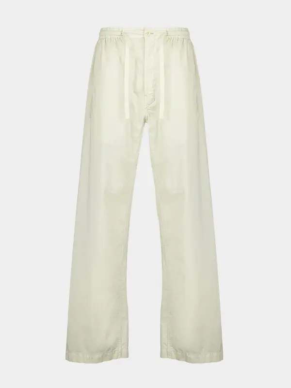 LEMAIRE Garment-dyed Taekwondo Pants - Beige