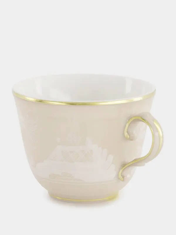 GINORI 1735 Oriente Italiano Meringa Coffee Cup - Beige