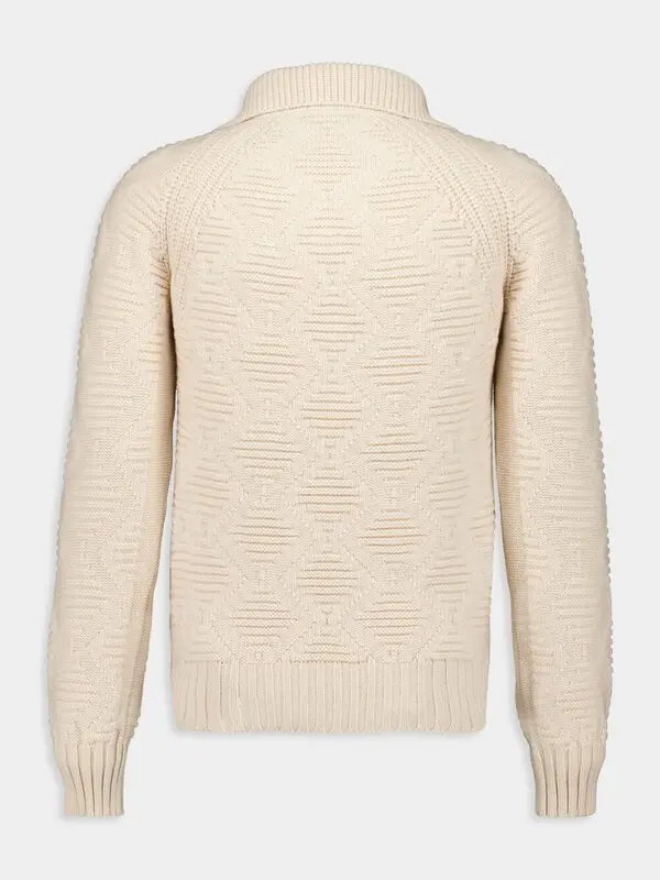 PIACENZA CASHMERE 1733 Cashmere V-neck Polo